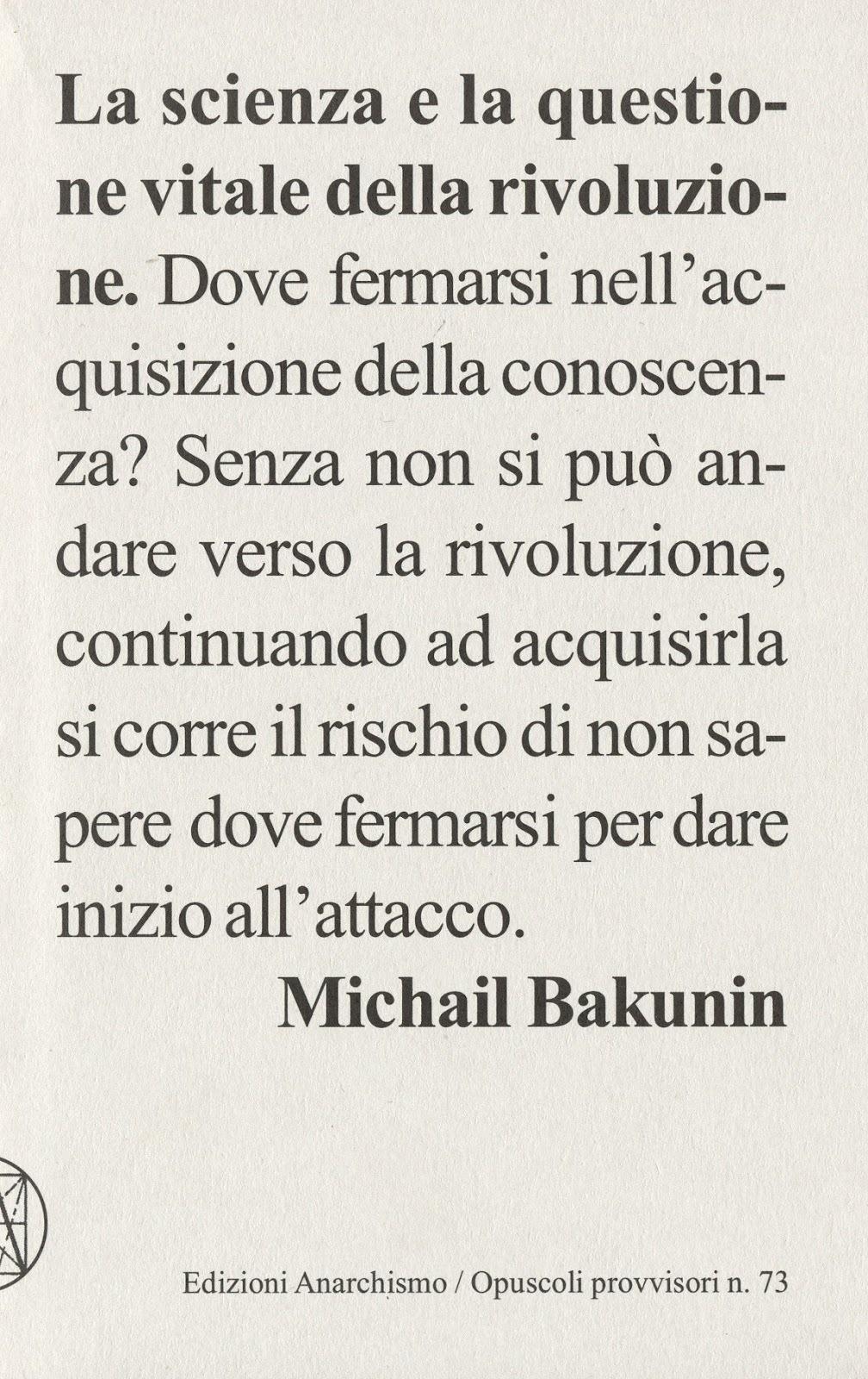 Bakunin, Michail | Edizioni Anarchismo